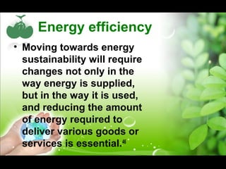 Sustainable energy ppt | PPT