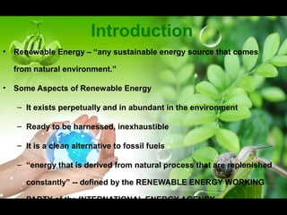 Sustainable energy ppt | PPT