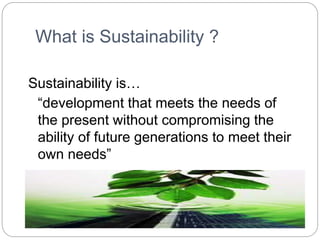 Sustainable engineering | PPTX