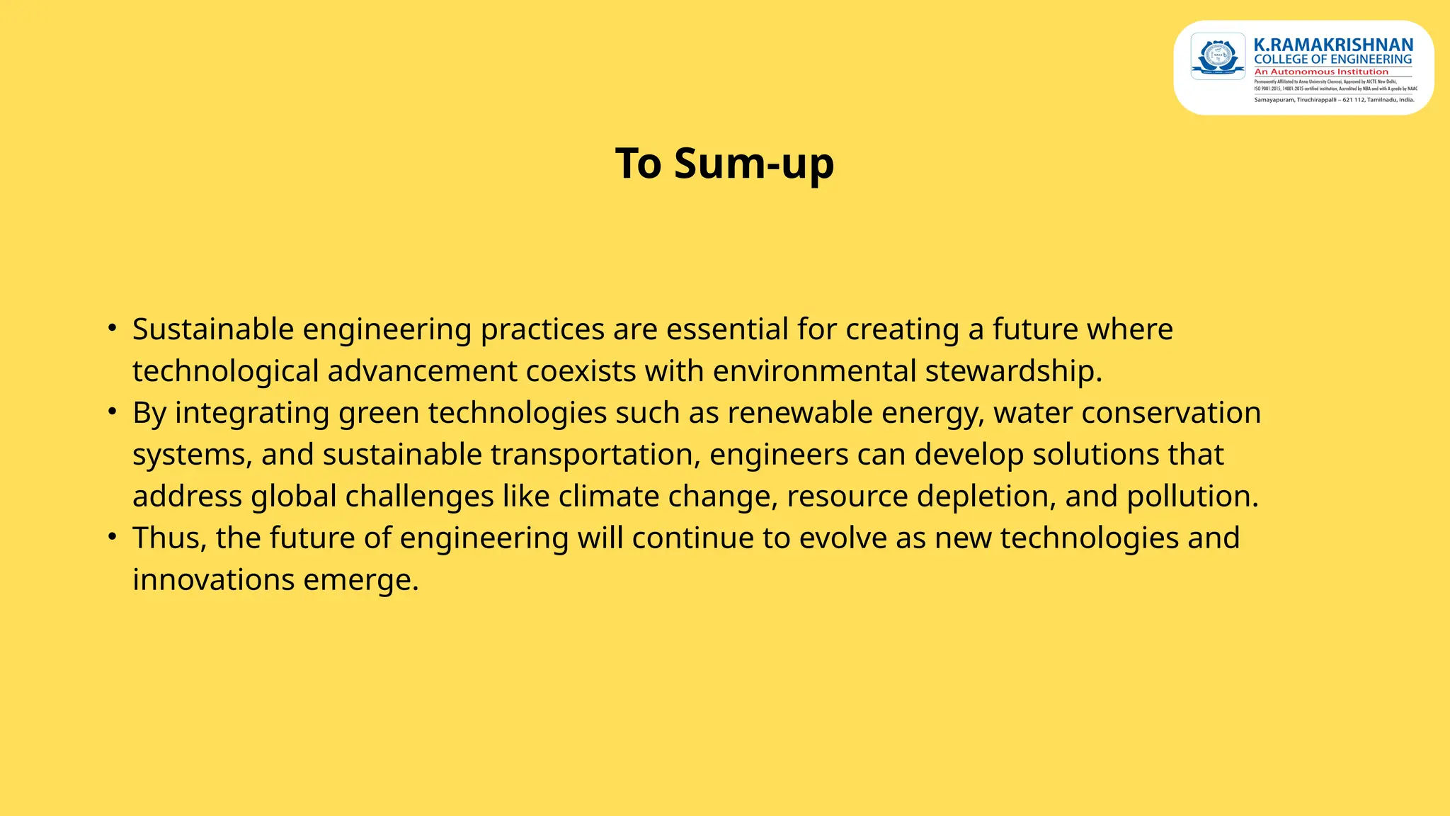 Sustainable Engineering Practices :Building a Greener Future | PPT ...