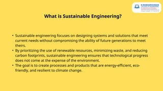 Sustainable Engineering Practices :Building a Greener Future | PPTX