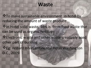 Sustainable environmental practices for hotels | PPT