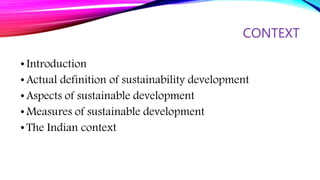 Sustainable environmental development | PPTX