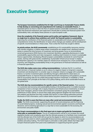 Sustainable finance final report 2018 action plan EU | PDF