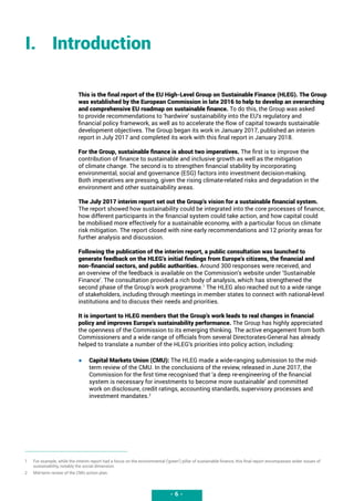 Sustainable finance final report 2018 action plan EU | PDF