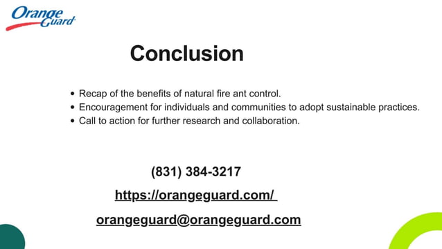 Sustainable Fire Ant Control: A Natural Perspective.ppt | Agriculture ...