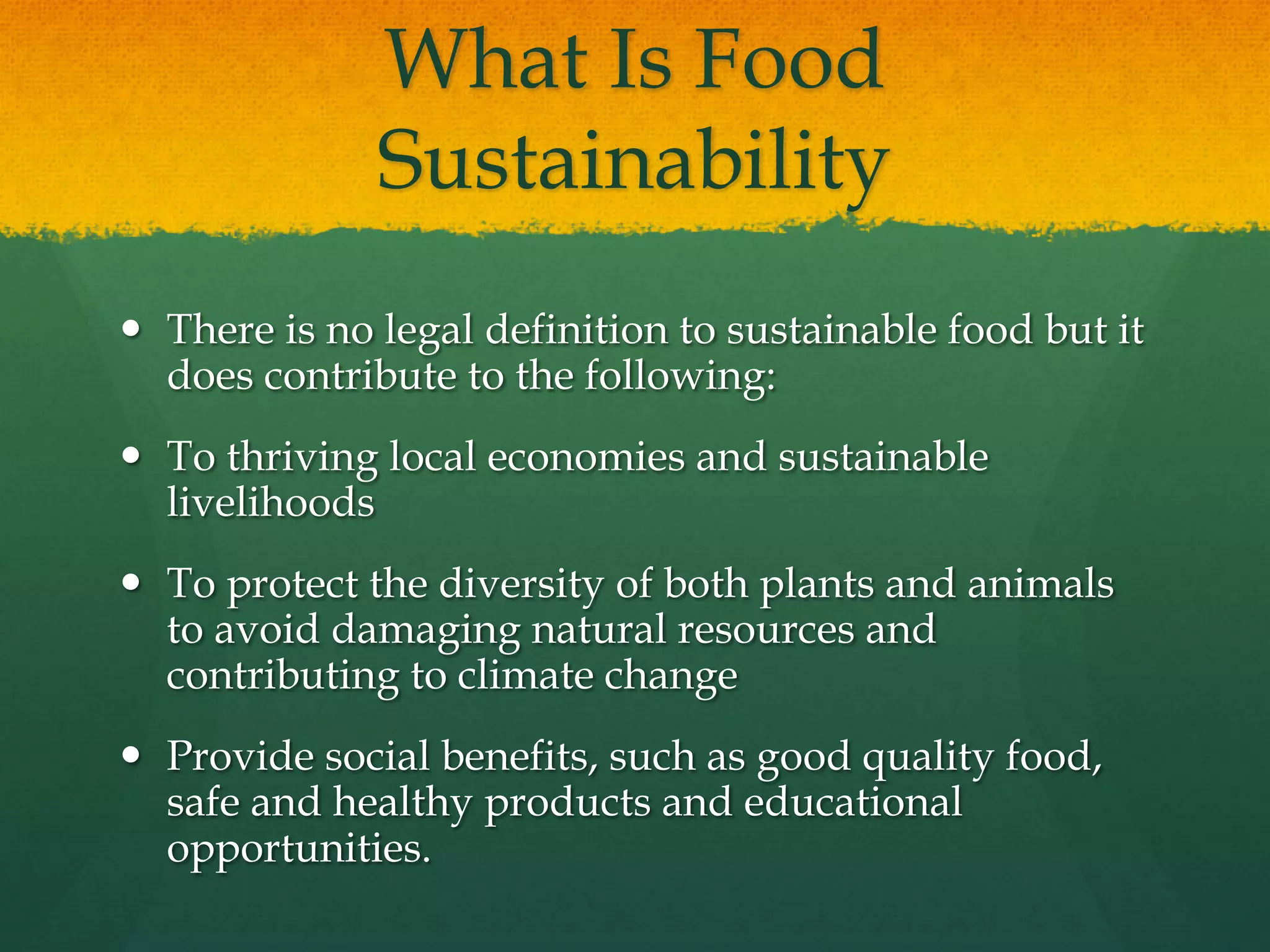 Sustainable Food Production and Consumption in Hawaii | PPT
