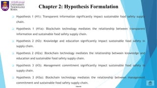 Sustainable food safety supply chain in view of stakeholder's theory ...