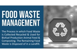 Sustainable Food Waste Management | PDF