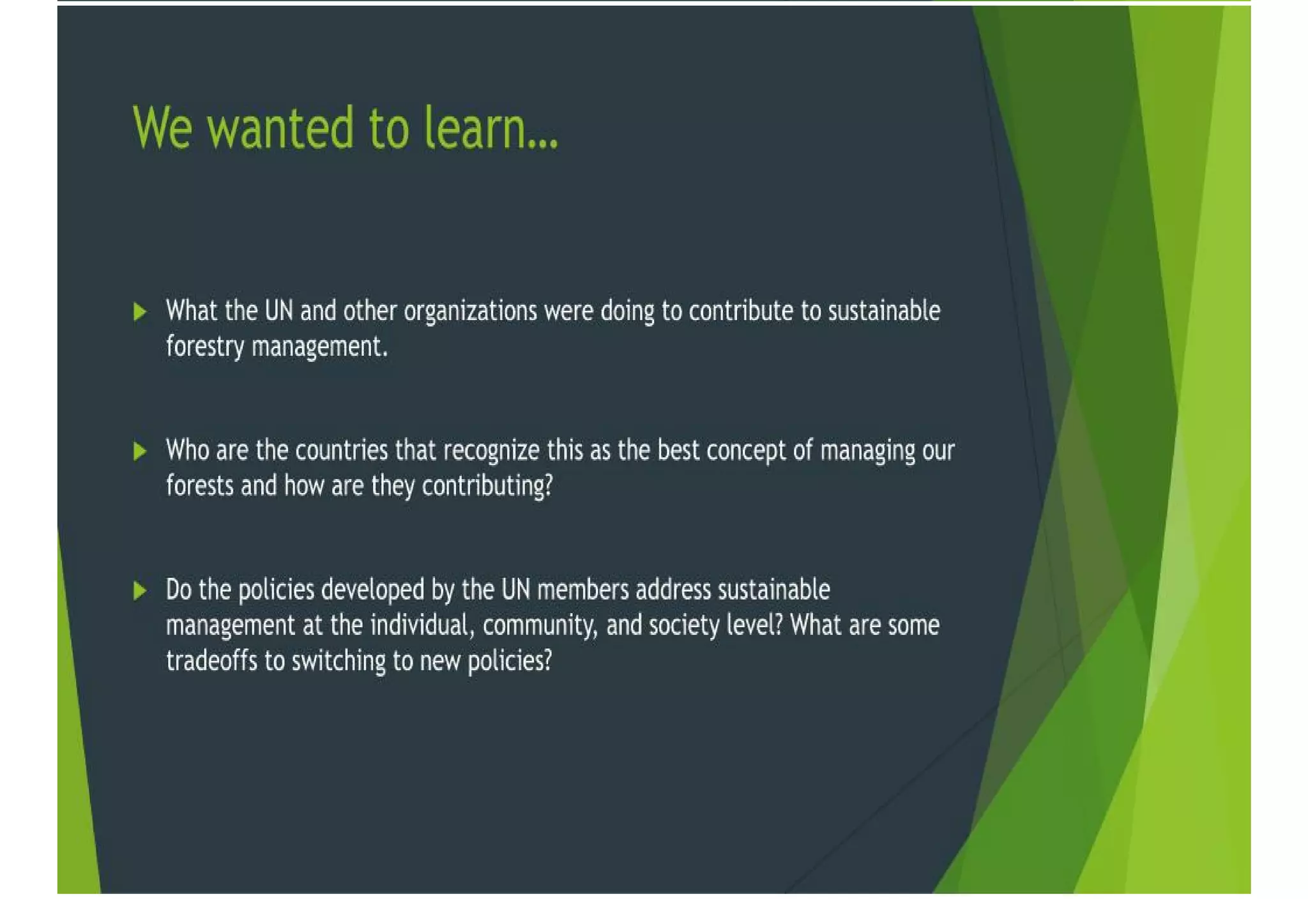 Sustainable Forest Management | PDF