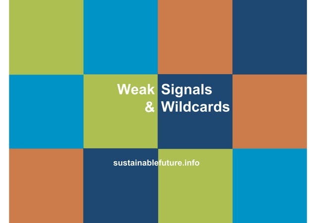 Weak Signals and Wild Cards | PDF