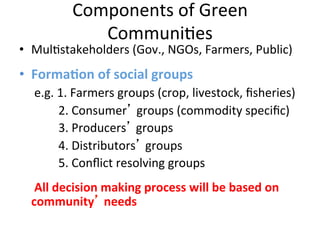 Sustainable green community | PPT