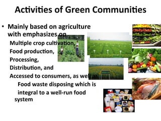 Sustainable green community | PPT