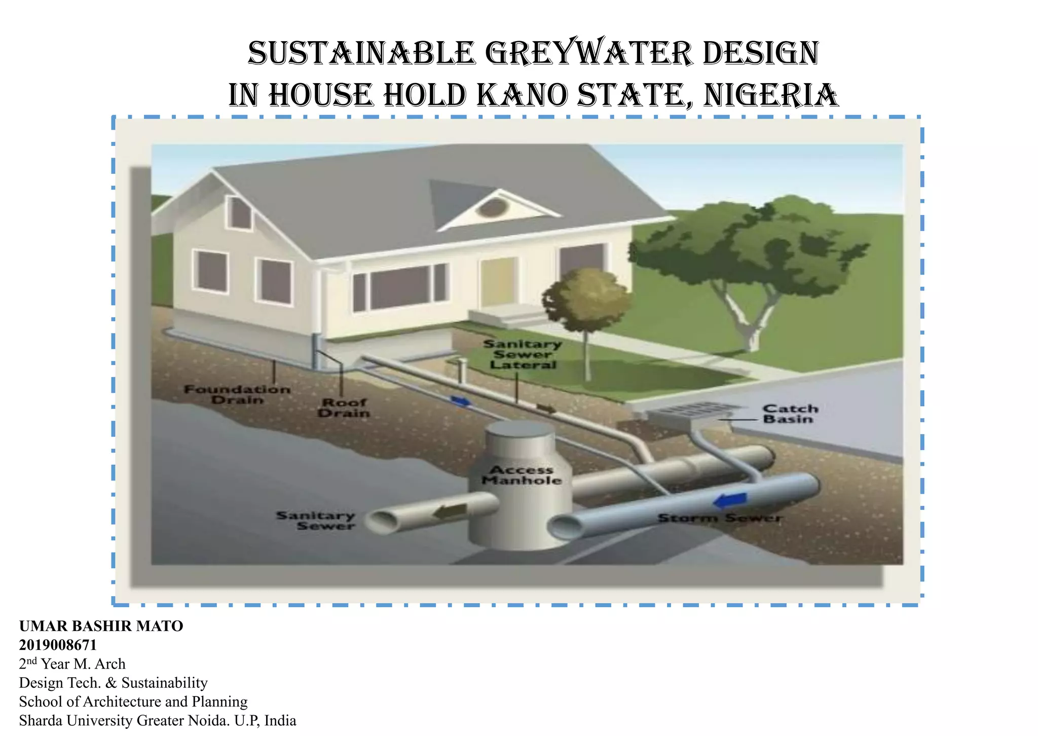 Sustainable greywater Design | PPT