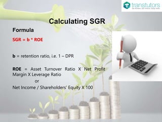 Sustainable Growth Rate | Finance | PPTX | Business Accounting ...