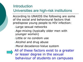 Sustainable hivaids program at the united states international ...