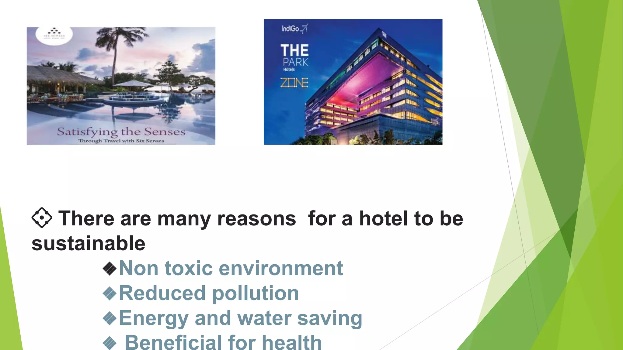 sustainable hotels | PPTX