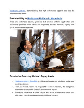 Sustainable Innovations: Revolutionising Healthcare Uniforms in ...