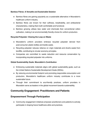 Sustainable Innovations: Revolutionising Healthcare Uniforms in ...