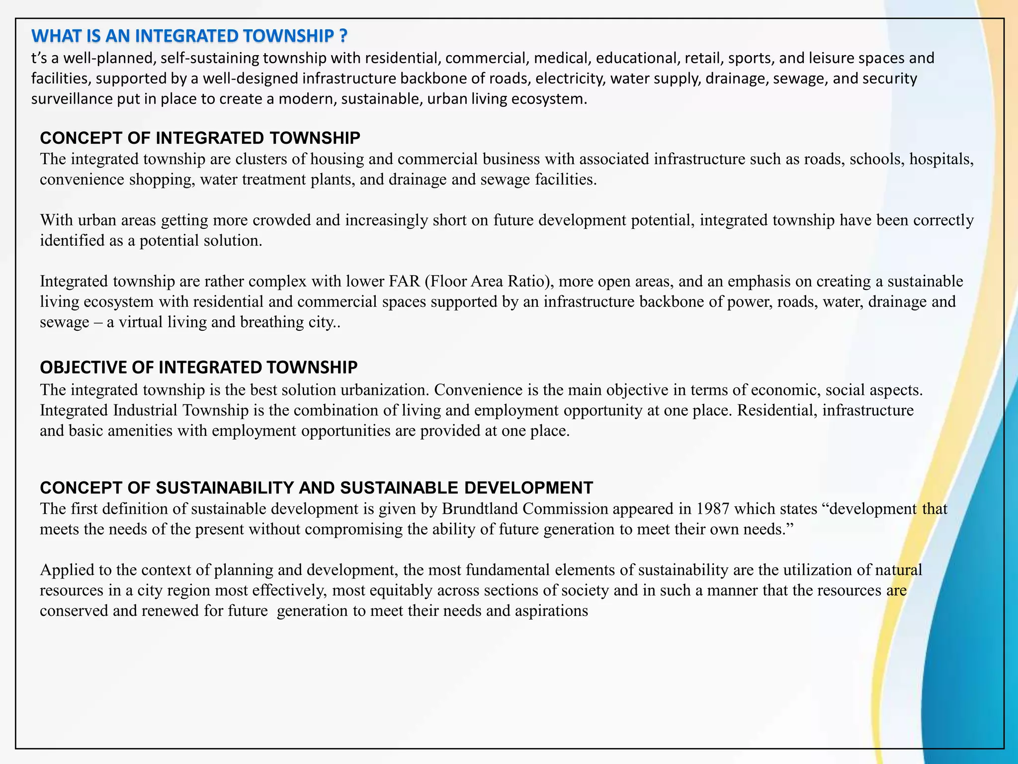 SUSTAINABLE INTEGRATED TOWNSHIP.pptx