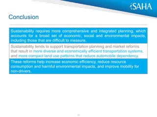 Sustainable integrated transport | PPT