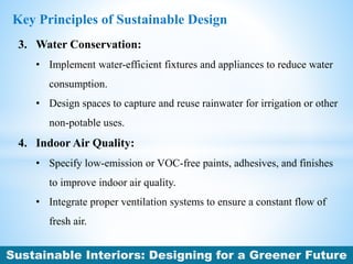 Sustainable Interiors: Designing for a Greener Future A journey towards ...
