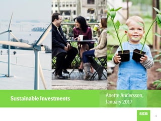 Sustainable Investments Anette Andersson | PDF