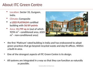 sustainable ITC green centre building gurgaon | PPTX