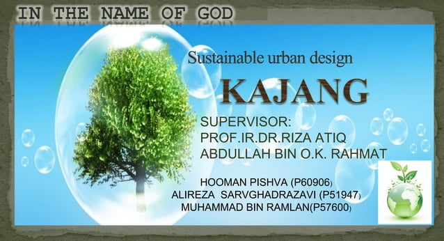 Sustainablekajang presentation-130120131107-phpapp02 | PPT