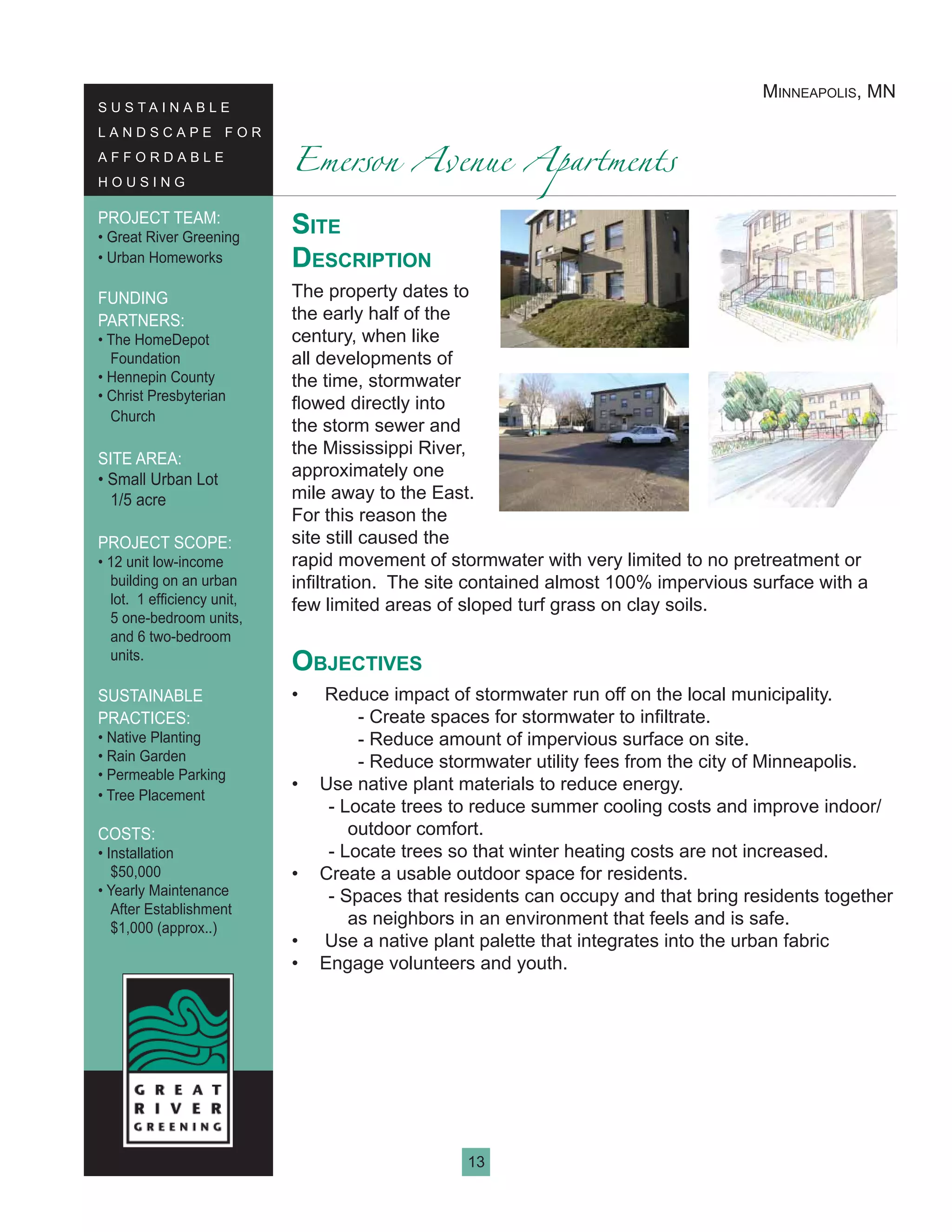 Sustainable Landscaping for Affordable Housing | PDF