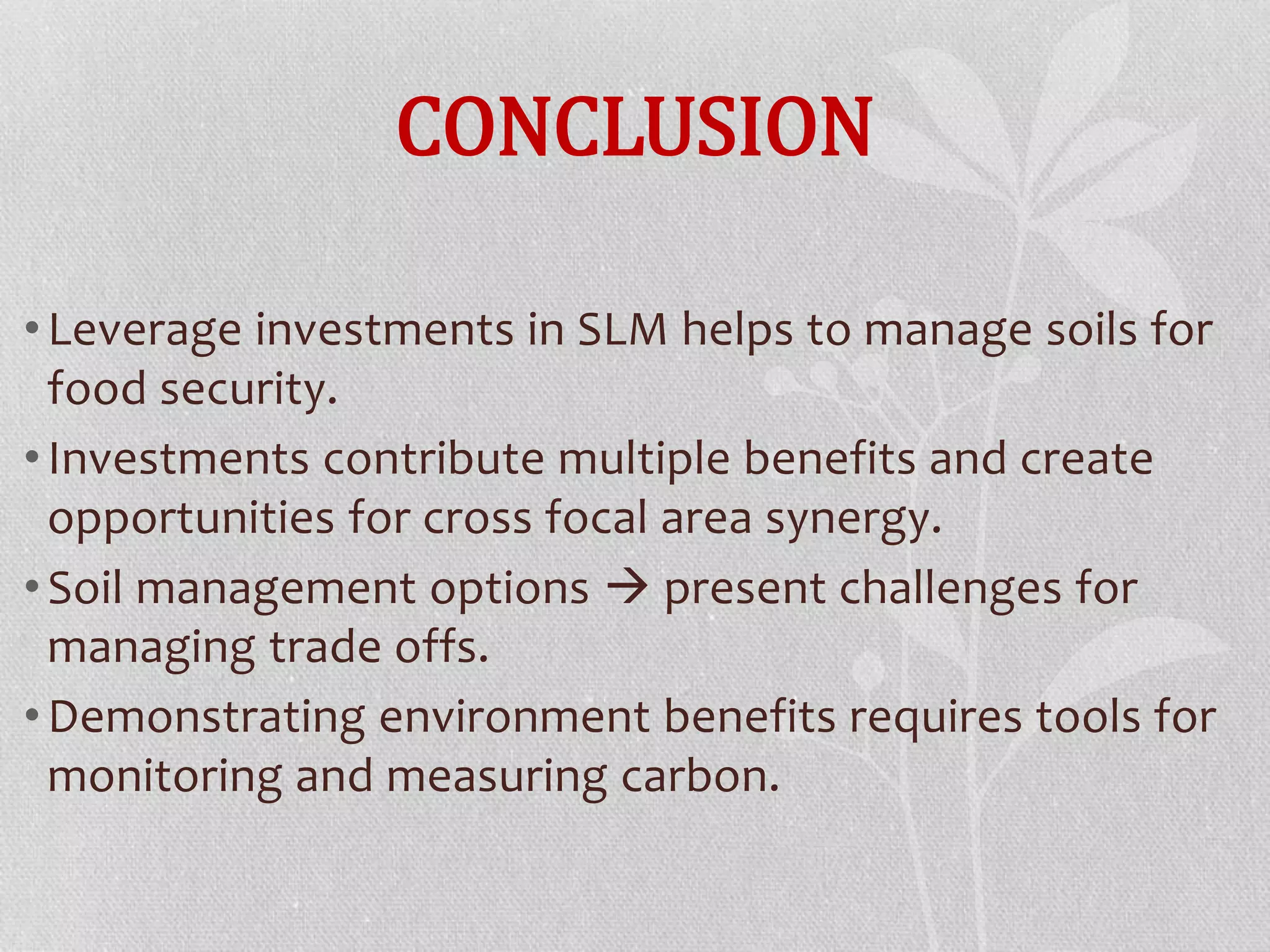 Sustainable land use management | PPTX