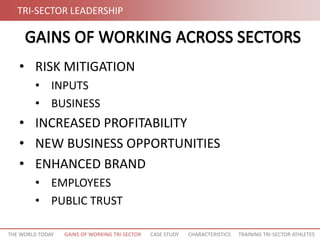 "Tri-sector athlete" – part of a sustainable leadership | PPTX