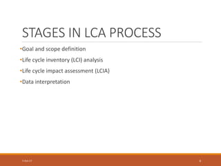 Sustainable lightweight design and lca | PPTX
