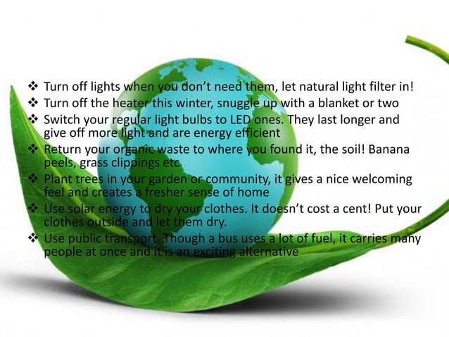 Sustainable living | PPT