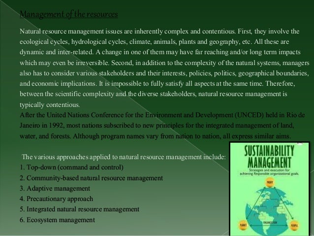 Sustainable management of natural resources | PPTX