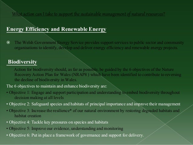 Sustainable management of natural resources | PPTX