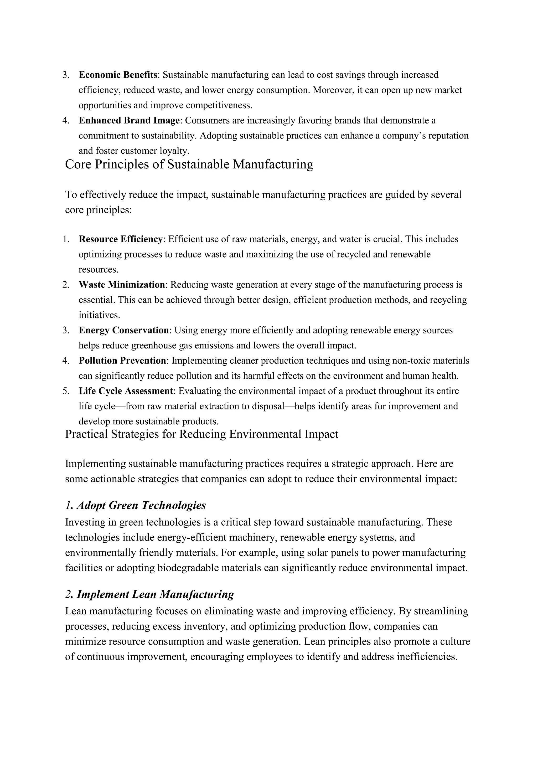 Top 5 Core Principles of Sustainable Manufacturing | Insider Market ...