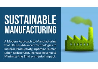 Sustainable Manufacturing | PDF