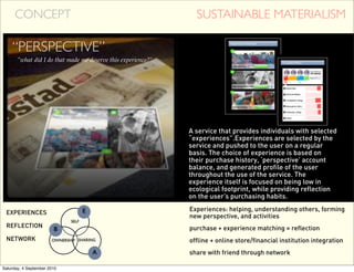 Designing for Sustainable Materialism | PPT
