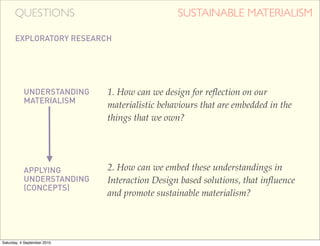 Designing for Sustainable Materialism | PPT