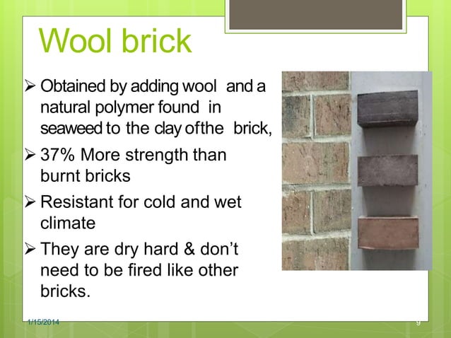 sustainablematerials-for buildings180922094544.pptx | Free Download