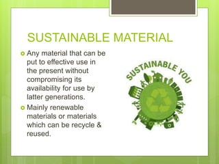 Sustainable materials | PPTX