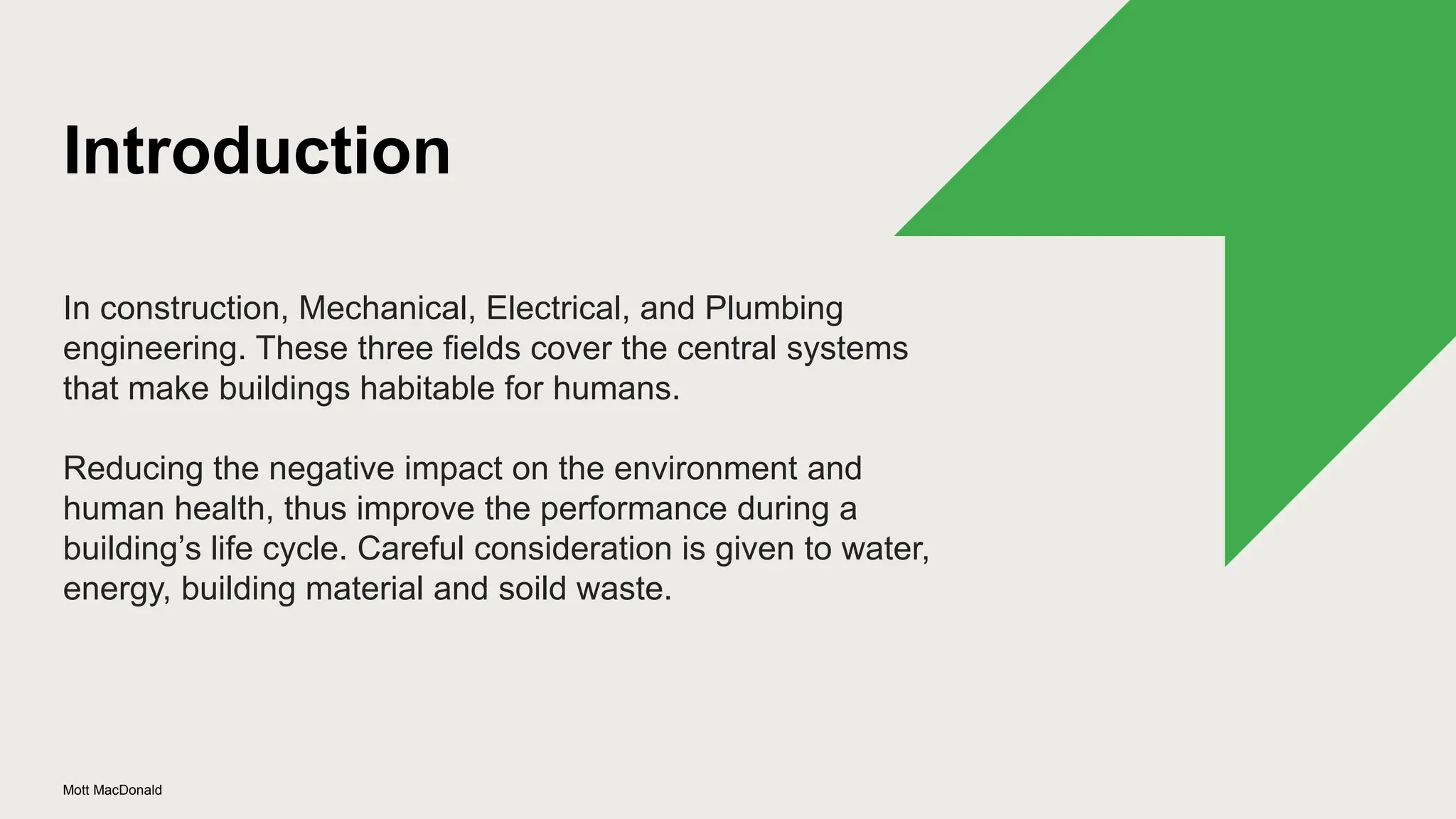 SUSTAINABLE MEP DESIGN TO BUILD GREEN ENVIRONMENT | PPTX