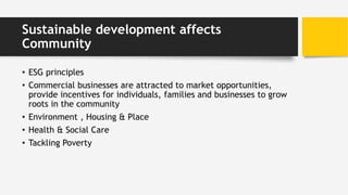 Sustainable community development model | PPTX