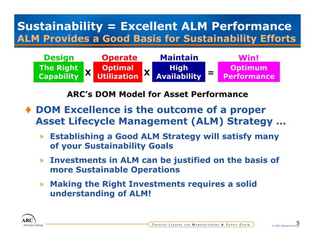 Sustainable Operations through Better Asset Lifecycle Management | PDF