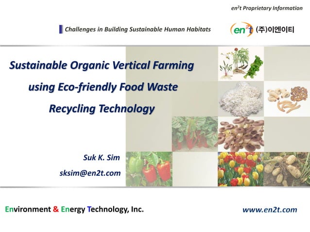 Sustainable Organic Vertical Farming | PPT