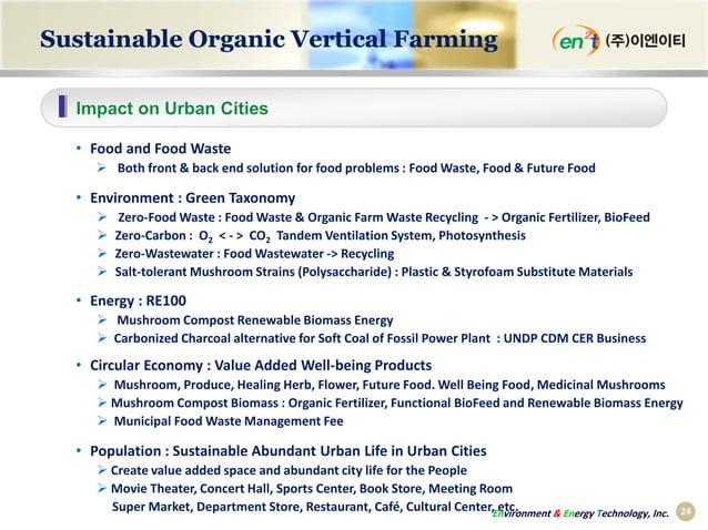 Sustainable Organic Vertical Farming | PPT