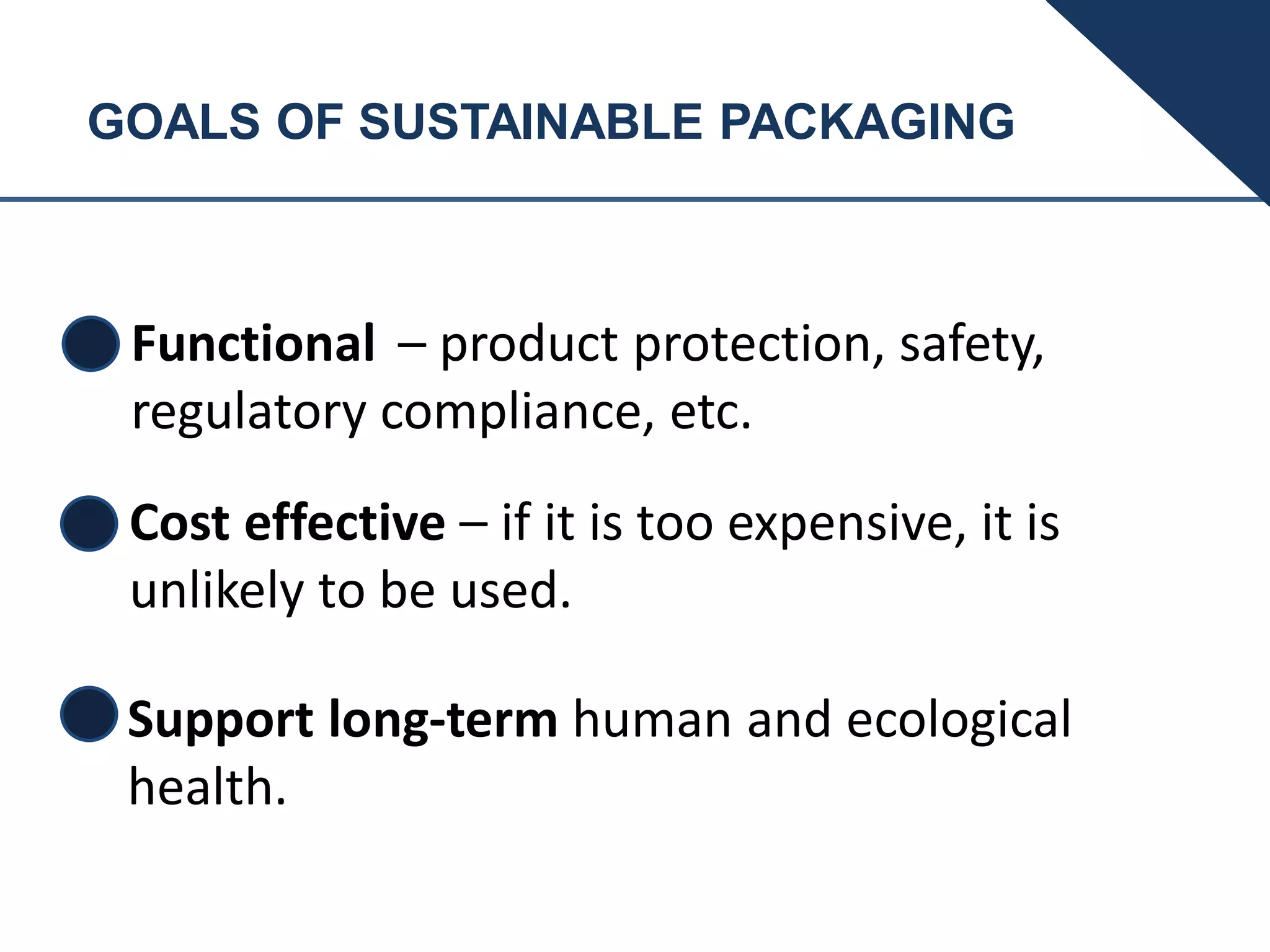Sustainable packaging | PDF