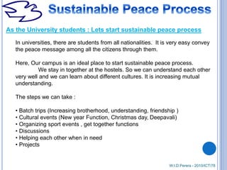 Sustainable peace process | PPT