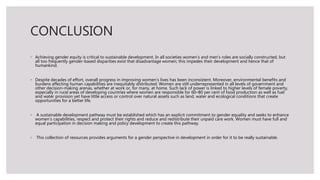 Gender Equality in Sustainable Development | PPTX